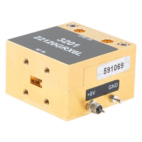 Wr 28 Waveguide Low Noise Figure Amplifier At 3 Db From 265 Ghz To 40 Ghz Frequency In Ka Band