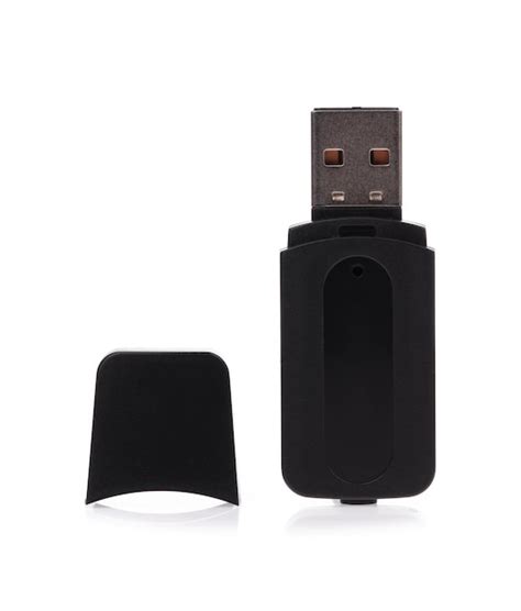 Memoria Flash Usb Aislada En Un Fondo Blanco Foto Premium
