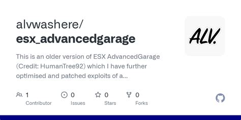 GitHub Alvwashere Esx Advancedgarage This Is An Older Version Of ESX AdvancedGarage Credit