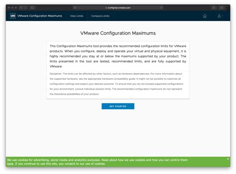 Check Vmware Configuration Maximums Online Techcrumble