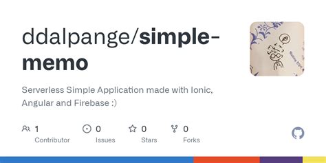 GitHub Ddalpange Simple Memo Serverless Simple Application Made With Ionic Angular And