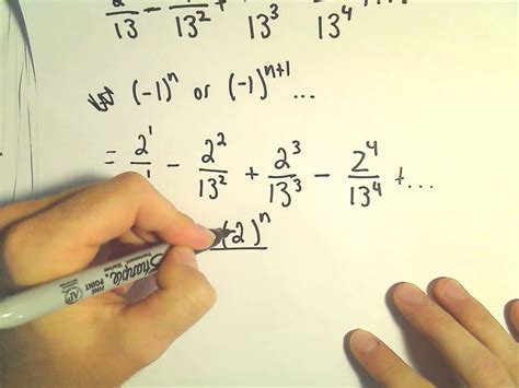 Writing A Geometric Series Using Sigma Summation Notation Ex 2 Youtube