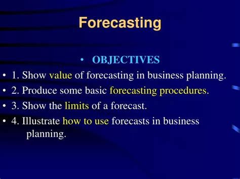 PPT Forecasting PowerPoint Presentation Free Download ID 4731294