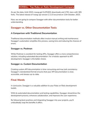 Swagger Rails The Right Guide For You Pdf