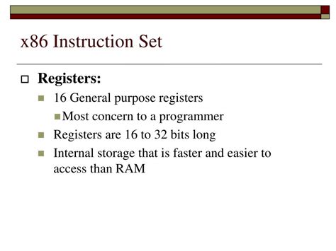 Ppt Lab 1 Intel 80x86 Architecture Powerpoint Presentation Free Download Id 6315046