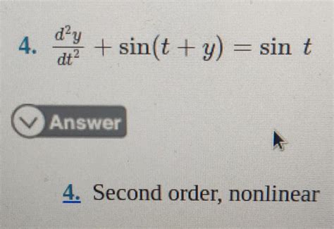 Solved In Each Of Problems 1 Through 4 Determine The Order Chegg Com
