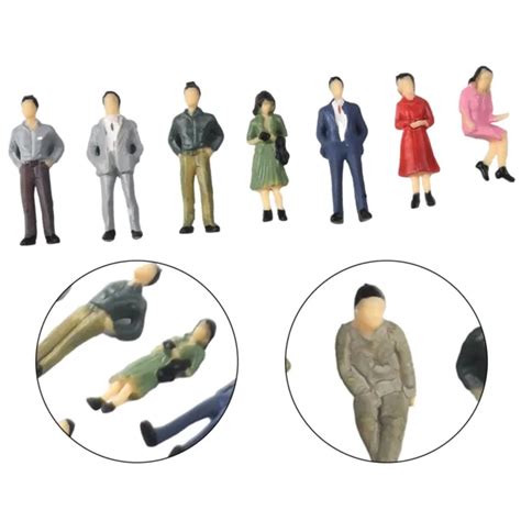Lot De Figurines Personnes Mod Les Chelle X Train D Cor Pose Multico Eur Picclick Fr