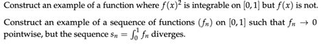 Solved Construct An Example Of A Function Where F X 2 Is Chegg Com