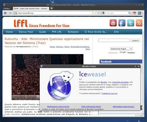 Installare IceWeasel Su Debian Squeeze Linux Freedom