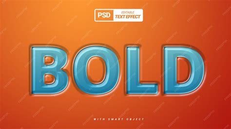 Premium Psd Bold Embossed Realistic Text Effect Template Design