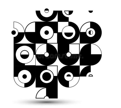 Abstract Geometric Pattern Vector Background Isolated Tech Style Engine Looks Like Composition