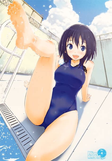 Izumi Haruka Frogman Manga Absurdres Artbook Highres Official Art 1girl D Barefoot