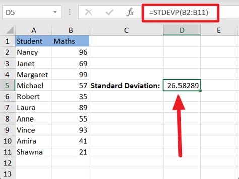 Cách Tính Rsd Trong Excel Dễ Dàng Với 2 Hàm Stdev Stdevp
