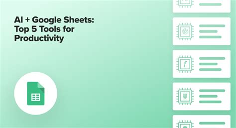 AI Google Sheets Top Tools For Productivity Coefficient