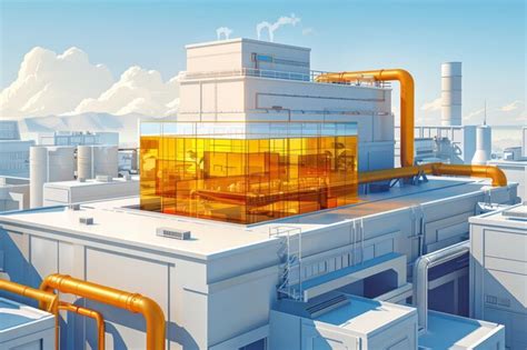 Artistic Chemistry Setup With Colorful Flasks And Molecular Models Set Against A Blue Background