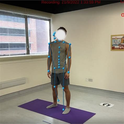 illustration of the tracking of human body movements with captured