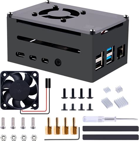 geeekpi raspberry pi 4 case raspberry pi 4 aluminum case