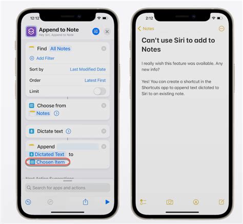 Using Siri To Append An Existing Note Apple Community