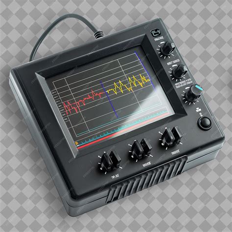 Oscilloscope With Black Plastic Body And Color Screen A Tool Png Tool On Clean Background