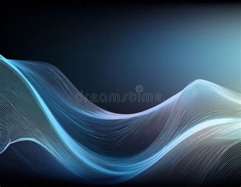Abstract Soft Waves In Cool Tones Gentle Fluid And Calming Background With Flowing Smooth