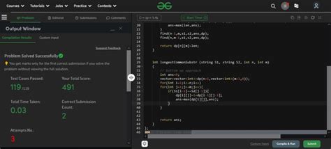 day82 of 100daysofcodechallenge substring using dp approach deepak