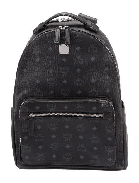 Mcm Backpack Black Backpacks Bags W3064169 The Realreal