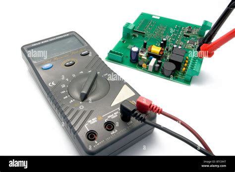 Isolated Multimeter And Printed Circuit Board For Testing Stock Photo Alamy