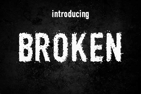 Broken Fonts Masterbundles