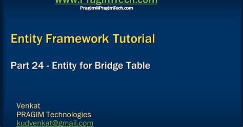 Sql Server Net And C Video Tutorial Part 24 Entity For
