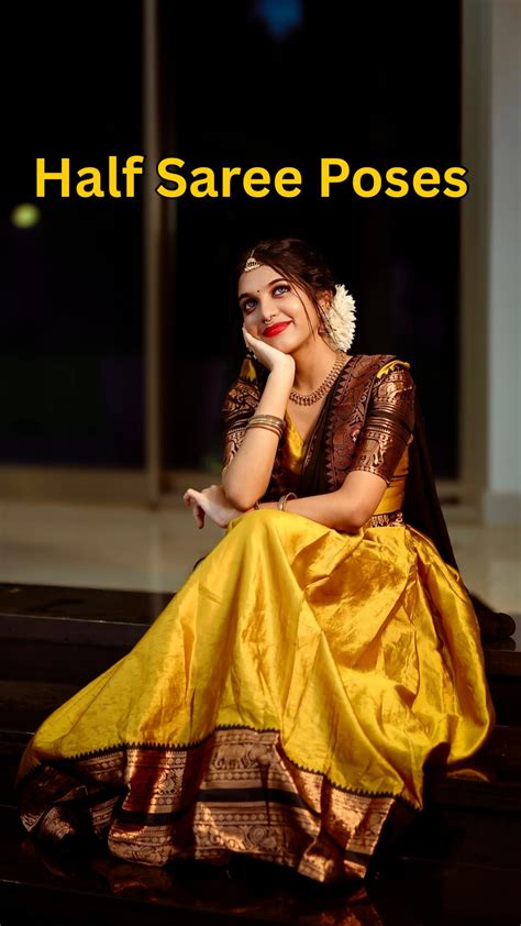 Half Saree Function Poses