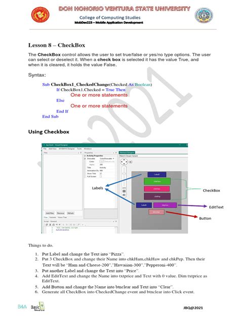 Lesson 8 Checkbox Pdf