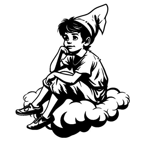 Peter Pan Preto E Branco Clipart Free Peter Pan Images Black And