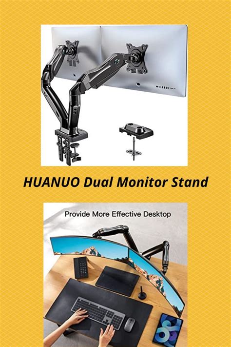 Improve Comfort And Productivity With Huanuo Dual Monitor Stand