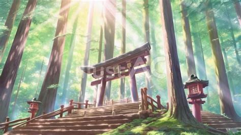 免费矢量 山中的神社