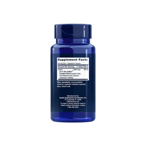 Life Extension Sea Iodine Supports Healthy Iodine Levels Without Salt