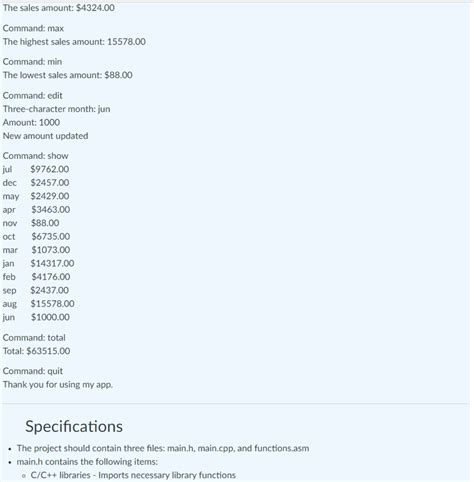Solved Project Description Write A Program That Allows The Chegg