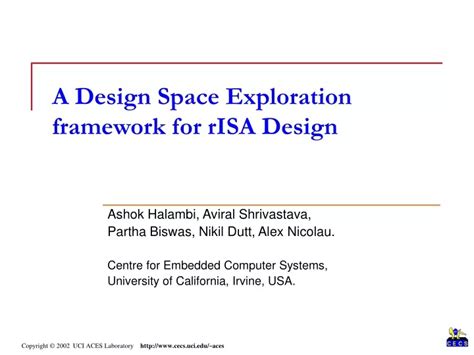 Ppt A Design Space Exploration Framework For Risa Design Powerpoint