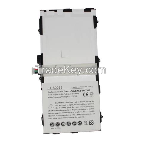 Gb/t18287-2000 standard battery for tablet pc Samsung GALAXY Tab S 10.5 ...