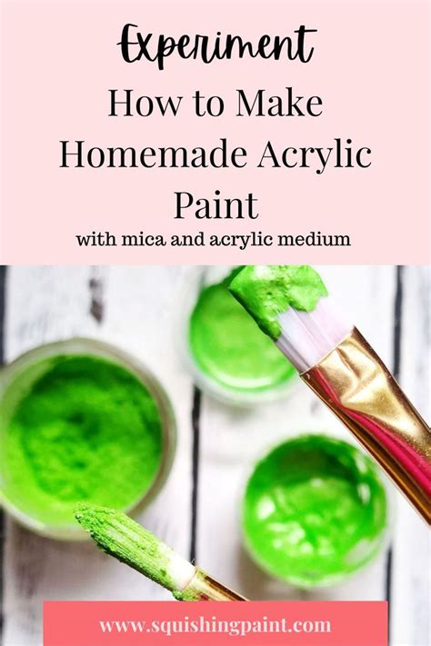 How To Make Mica Powder Acrylic Paint Like A Mad Scientist Mica Mica Powder Acrylic Paint