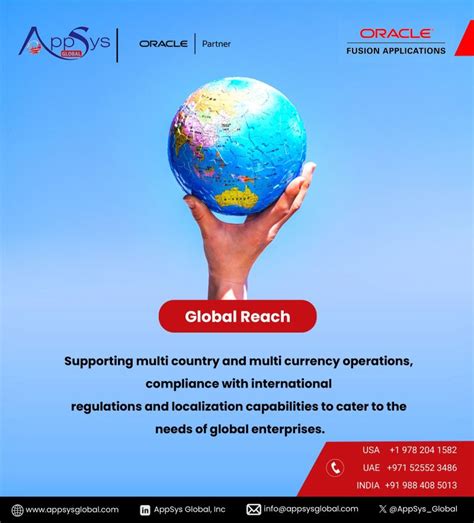 Appsys Global Inc On Linkedin Oraclefusion Globalreach Appsysglobal Empowerglobalexcellence…