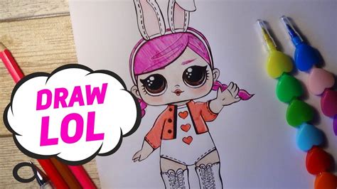КУКЛА ЛОЛ рисунок How To Draw Lol Doll Как нарисовать куклу Лол