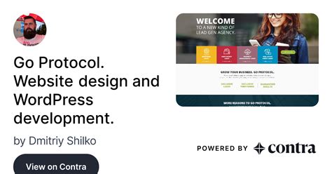 Go Protocol Website Design And Wordpress Development By Dmitriy Shilko