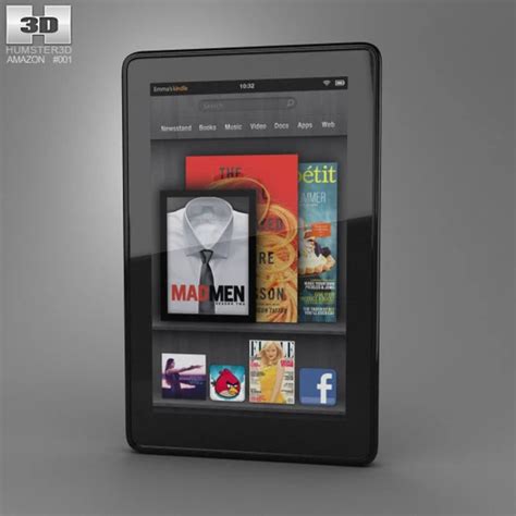 Amazon Kindle Fire 3dモデル ダウンロード