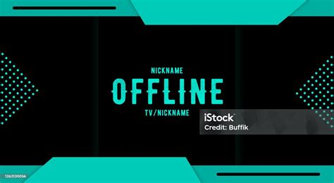 스트리머를 위한 트위치 오프라인 Hud 화면 배너 169 오프라인 스트리머 방송을 위한 화면 보호기입니다 녹색 기하학적 모양의 현대적인 디자인 오프라인 스크린 세이버 트위치