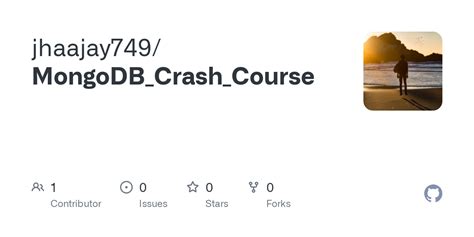 Github Jhaajay749mongodbcrashcourse