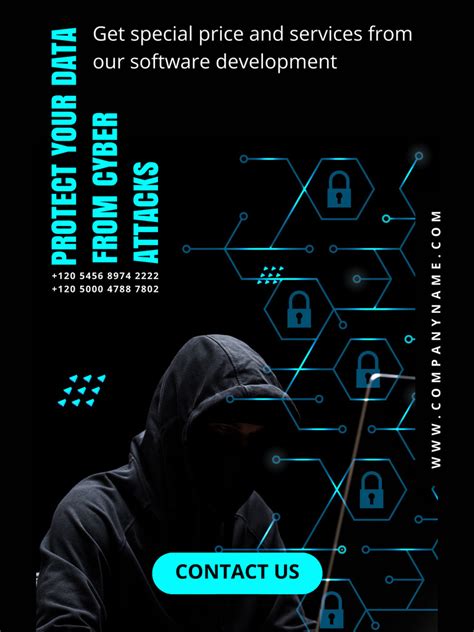 Cyber Security Ad With Hacker Online Poster Template Vistacreate Cyber Security Ad With Hacker Online Poster Template Vistacreate