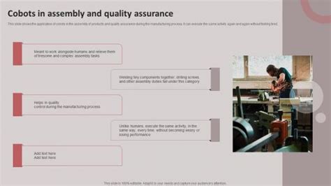 Cobots In Assembly And Quality Assurance Cobots For Improved Productivity Structure Pdf
