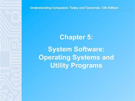 Pdf Chapter 5 System Software Operating Systems And Utility