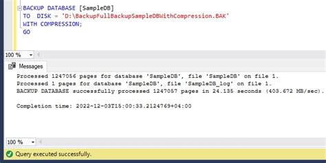 Sql Server 2022 Tsql Qatdeflate Default Database Backup
