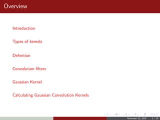 Kernels In Convolution PPT